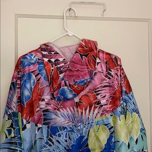 Nike | Jackets & Coats | Nwt Nike Multicolored Cropped Loose Fit Jacket ...